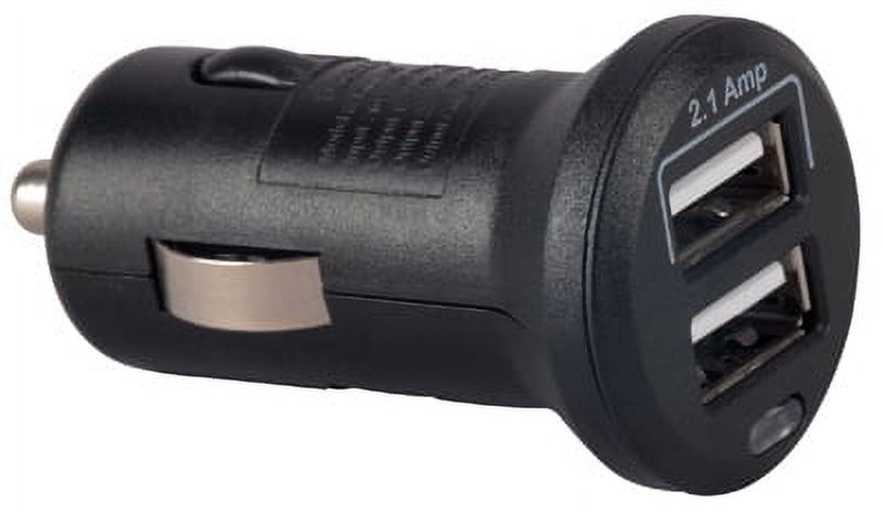 Black Mini 2 USB Auto Power Outlet Charge & Power Your USB Devices Whi ...