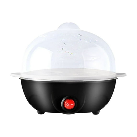 Black Mini Egg Cooker Electric Steamer For Hard Or Soft Boiled Eggs ...