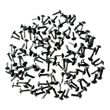 8x16mm Mini Brads Paper Fasteners, 100 Pack Round Brads Fastener for ...