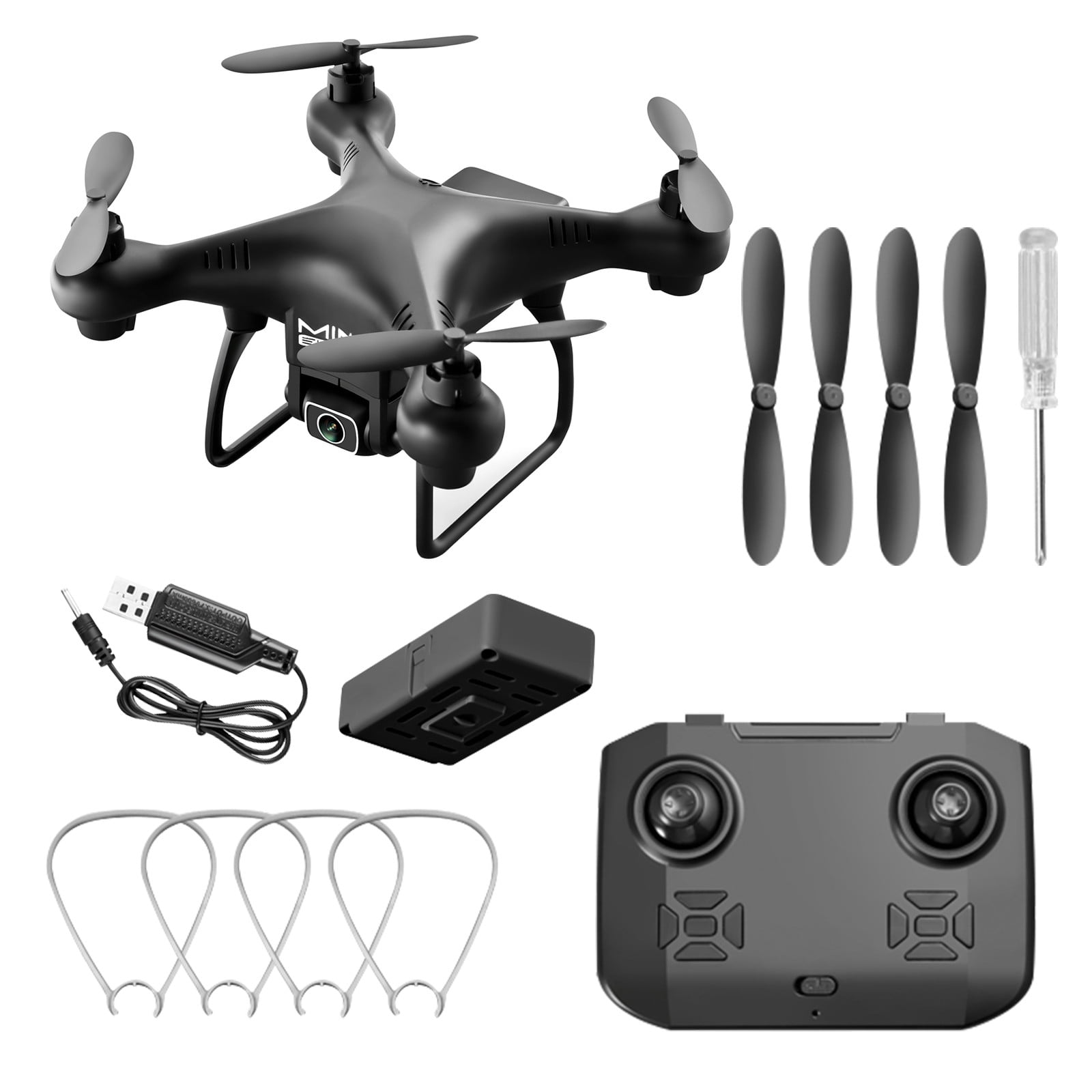 Black Mini Fixed Altitude Drone Quadcopter Remote Control Aircraft ...