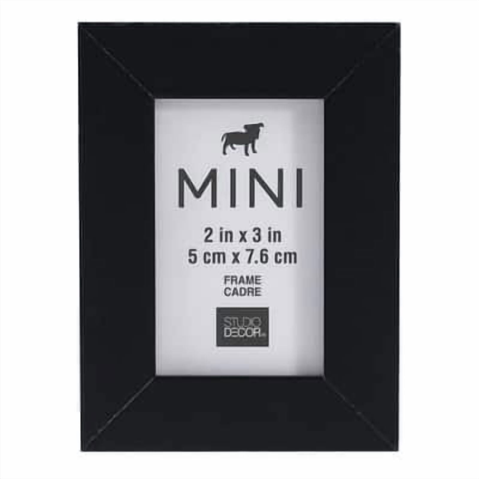 Black Mini Frames by Studio Décor – 2" x 3" Small Picture Frame Set ...