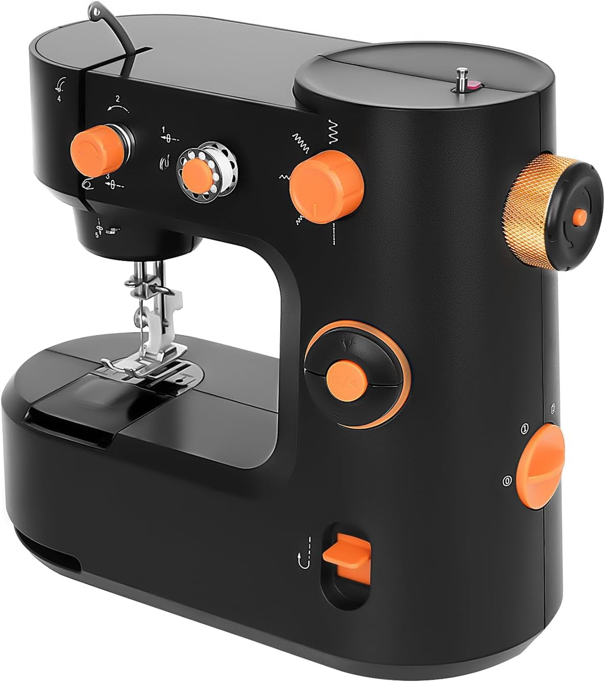 Black Mini Sewing Machine Dual Speed Portable Sewing Machine, with ...