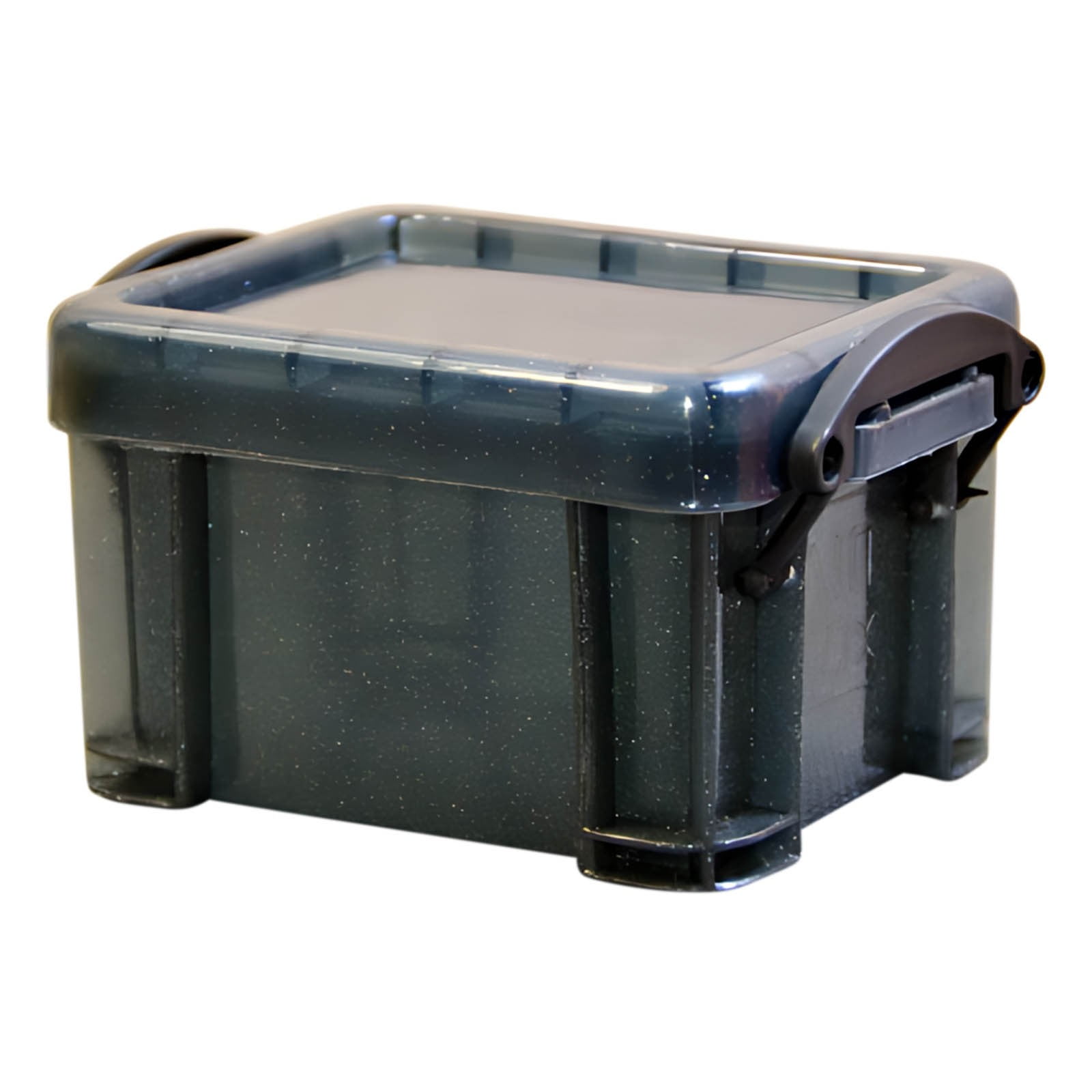 Black Mini Storage Box With Lock Transparent Jewelry Organizer For ...