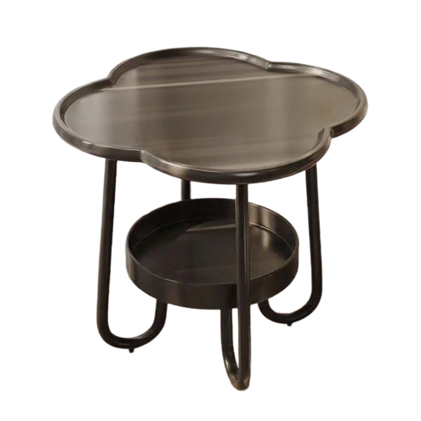 Black Mini Table Small Apartment Bedside Table Compact Side Table For ...