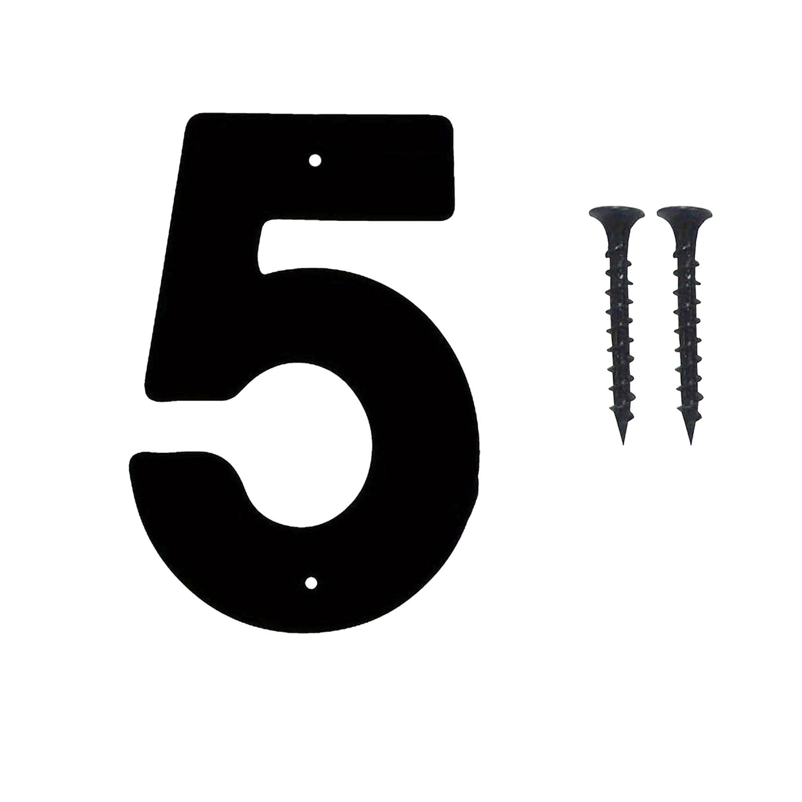 Black Modern Address Numbers, Outdoor Mailbox Numbers, Metal House ...