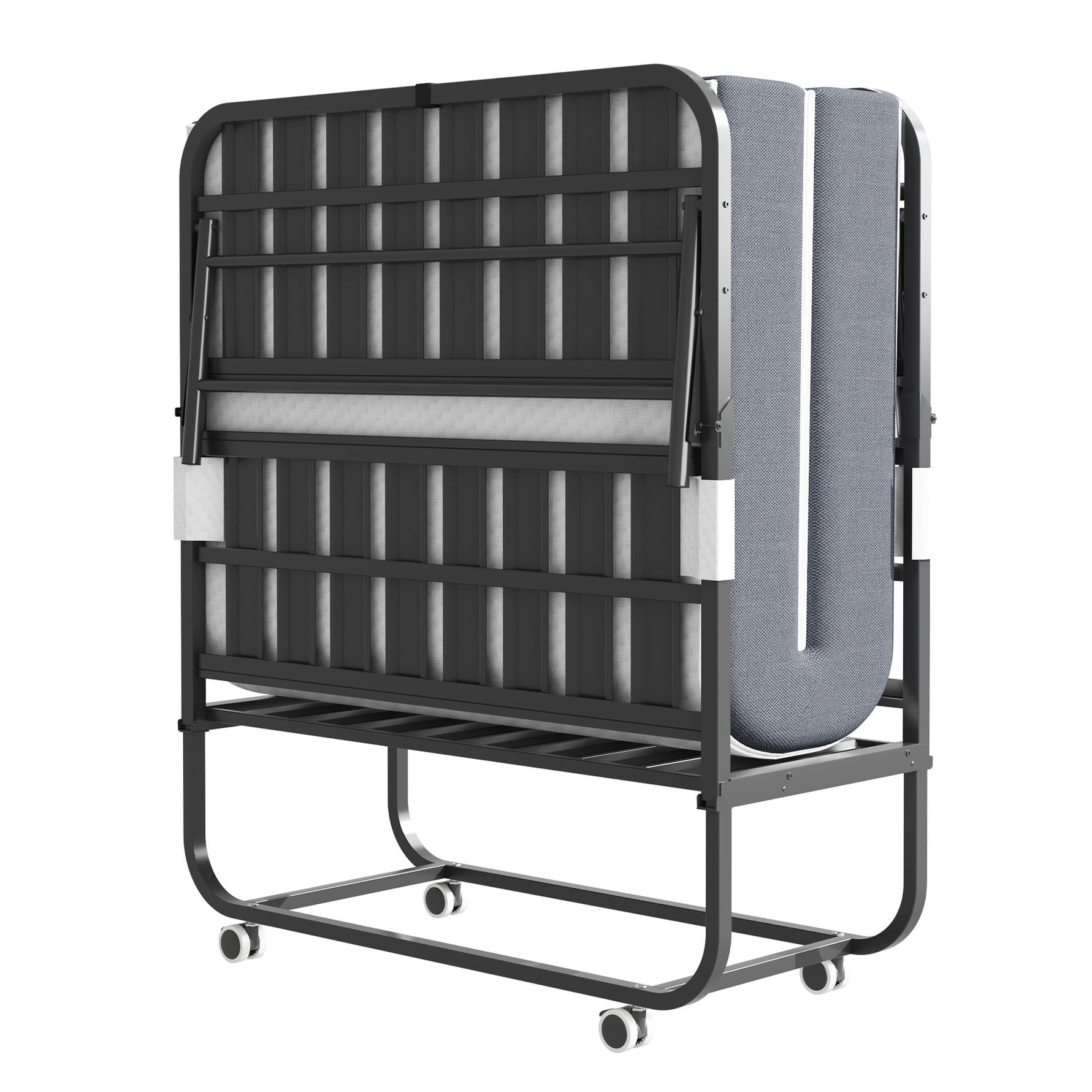 Black Modern Bed - Supportive High - Resilience Foam - For Guests ...