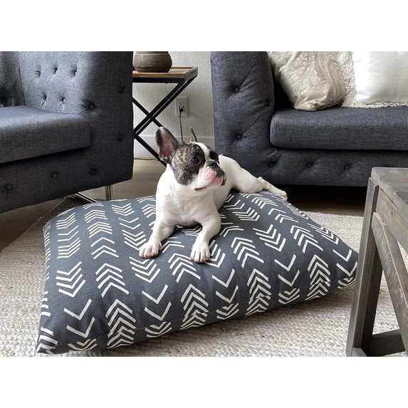 Black Modern Mud Cloth Dog Bed Cover/Duvet only (Small) - Walmart.com