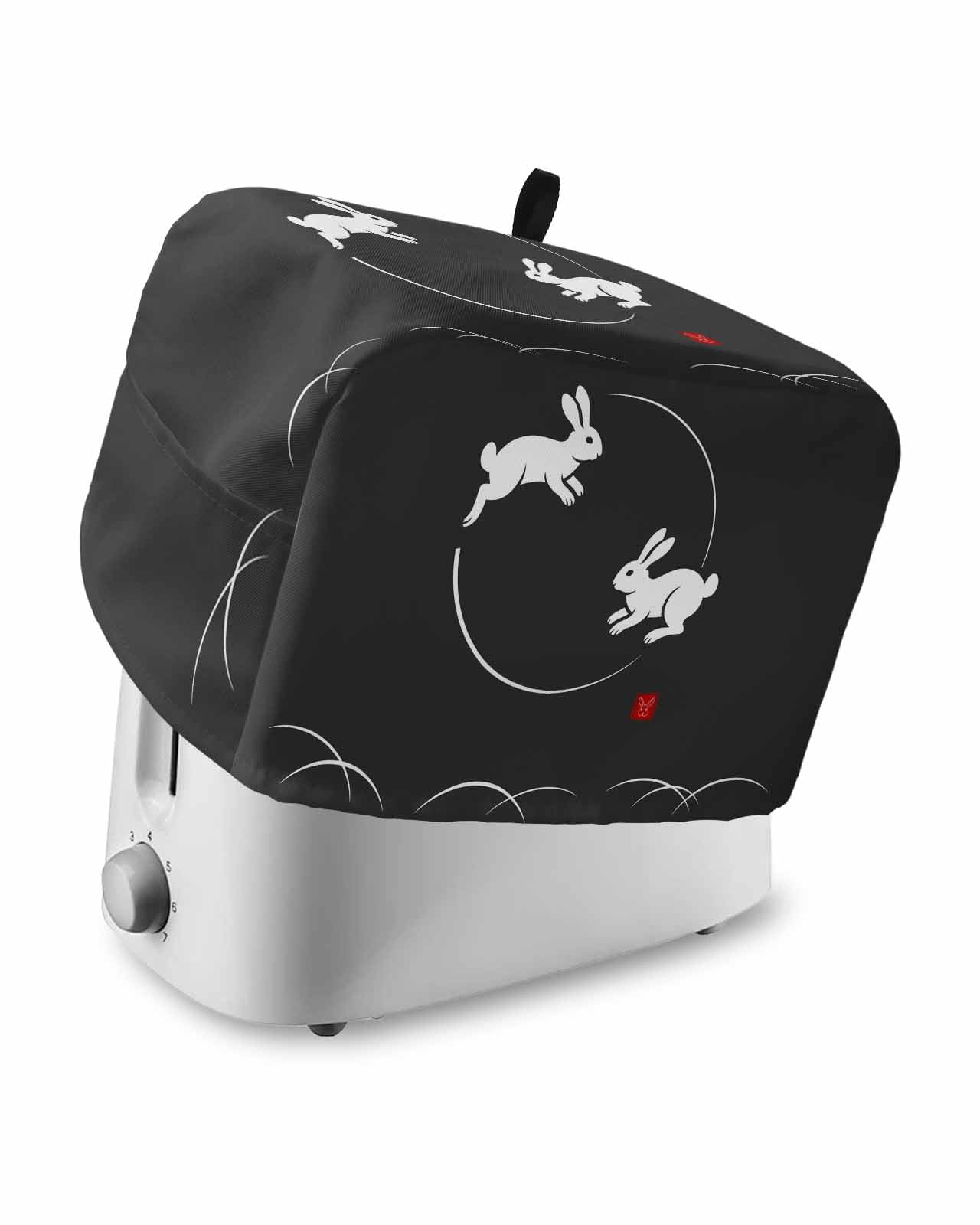 Black Modern Toaster Cover 2 Slice, Small Kitchen Appliance Covers ...