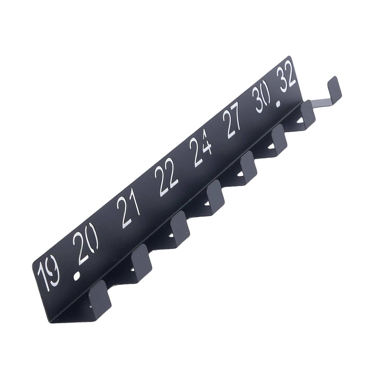 Black Modern Wall Mounted Tool Organizers Heavy Duty Iron Design Wrench ...