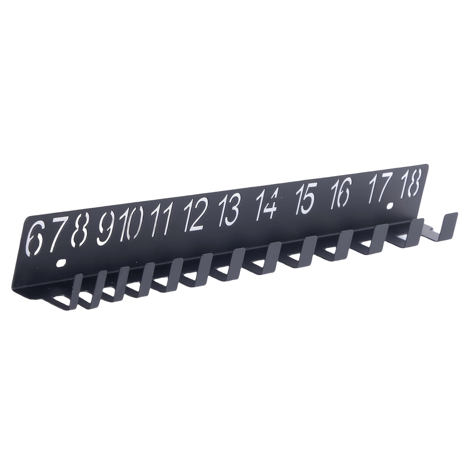 Black Modern Wall Mounted Tool Organizers Heavy Duty Iron Design Wrench ...