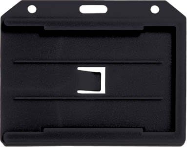 Black Molded Rigid Plastic Two-Sided Multi-Card holder - Horizontal ...