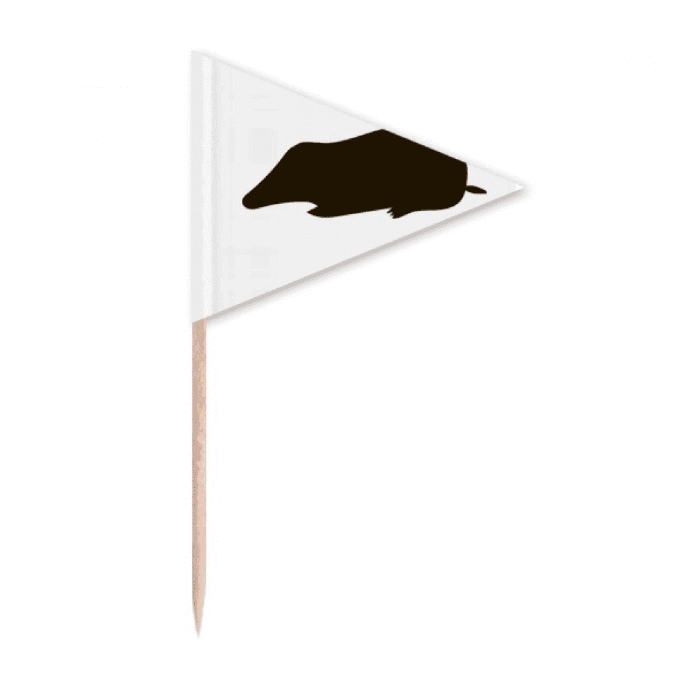Black Mole Animal Portrayal Toothpick Triangle Cupcake Toppers Flag ...