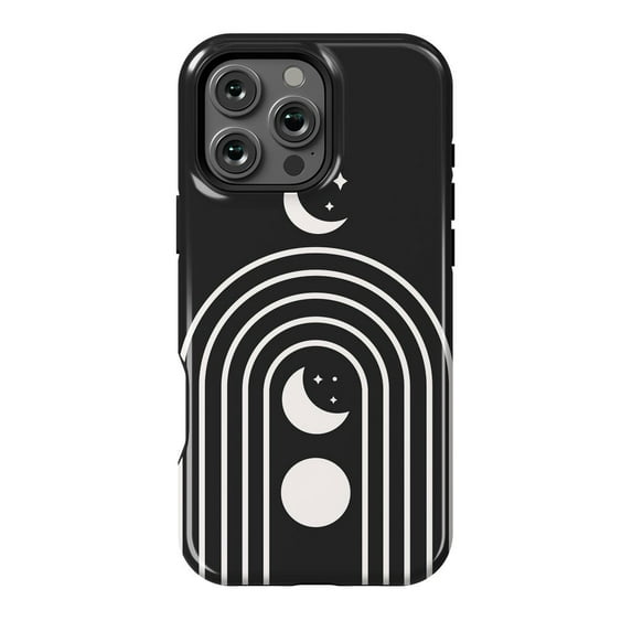 Black Moon Phase Rainbow For iPhone 11 to 17 Pro Max Compatible Phone ...