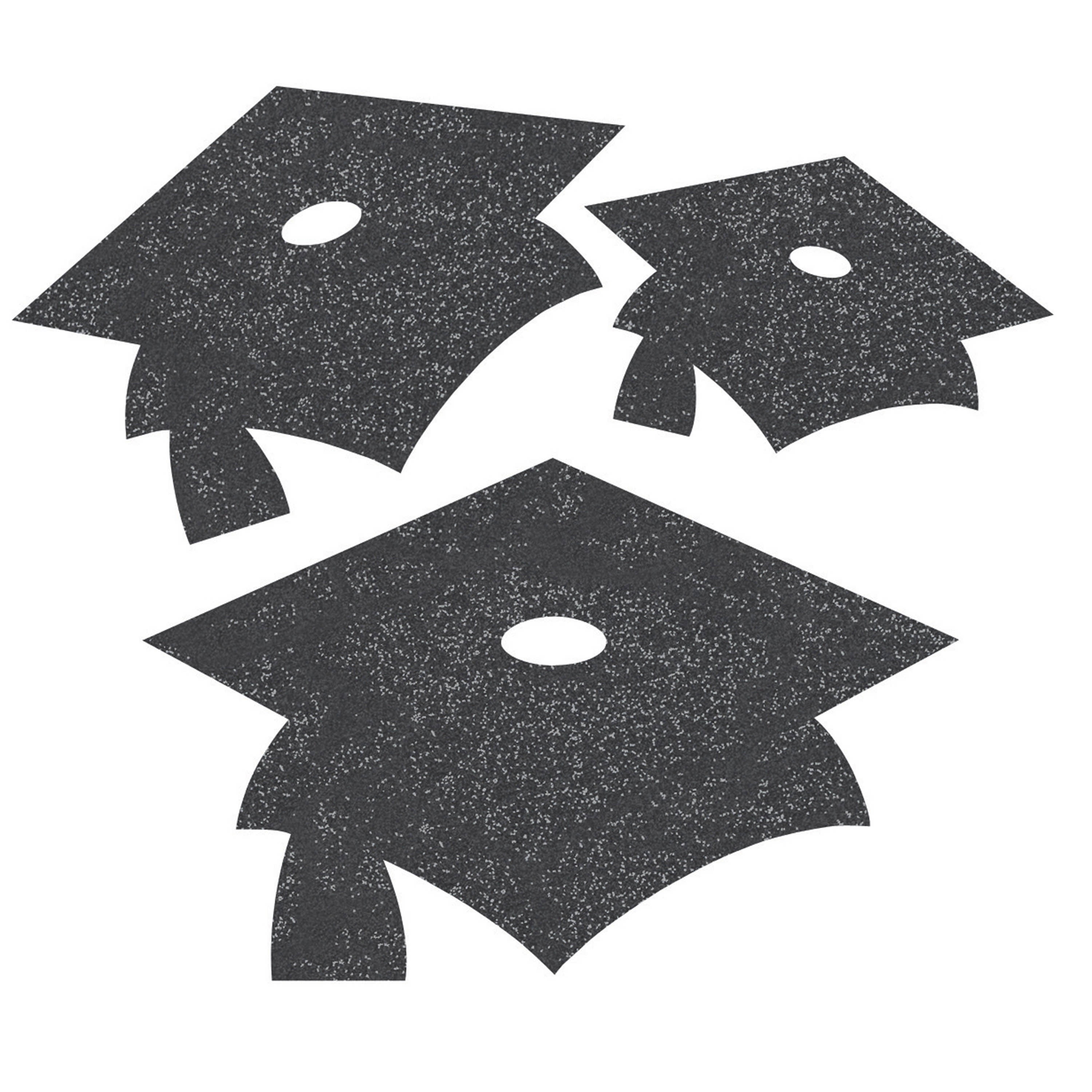 Black Mortarboard Graduation Cutouts, 12 pk - Walmart.com