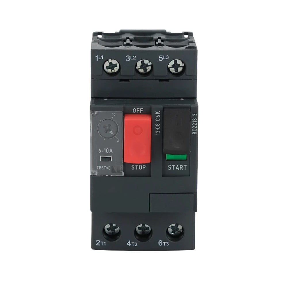 Black Motor Circuit Breaker Switch Button Protection Switch GV2ME10C 4 ...