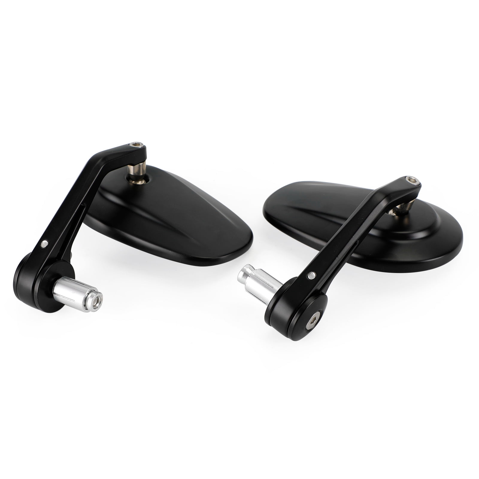 Black Motorcycle 7/8" Handle Bar End Mirrors For Yamaha MT-07 MT-09 MT ...