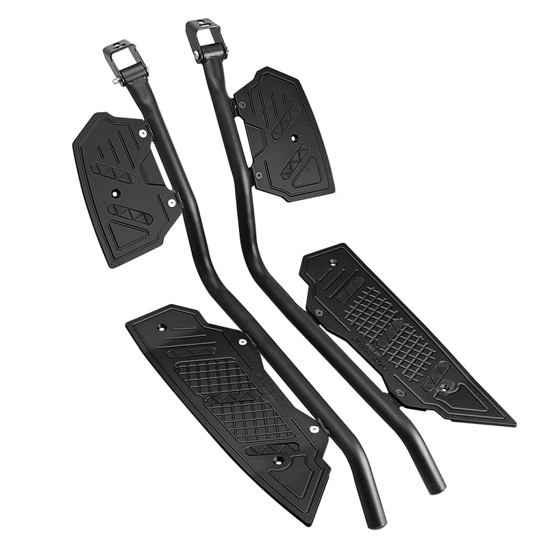 Black Motorcycle Crash Guard Bumper With Foot Pedals Footrest For Honda ...