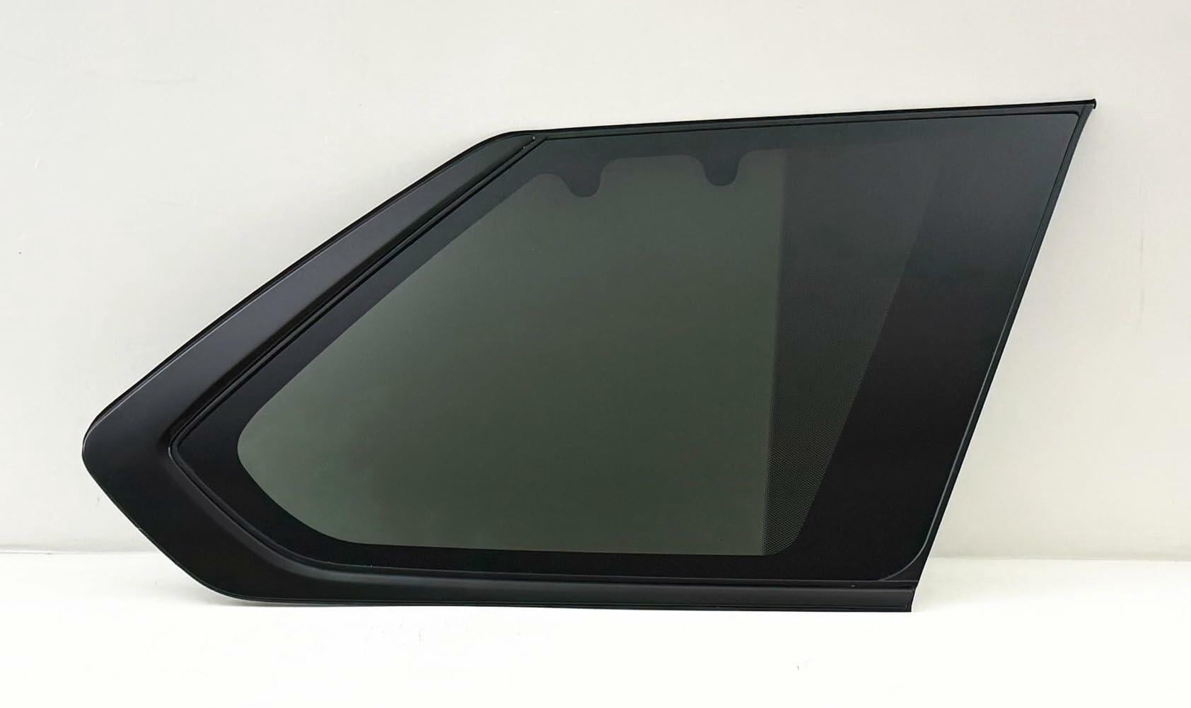 Black Moulding Passenger Right Side Quarter Window Quarter Glass ...