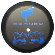SpareCover Brawny Series - FORD BRONCO 32" BLACK denim Tire Cover ...