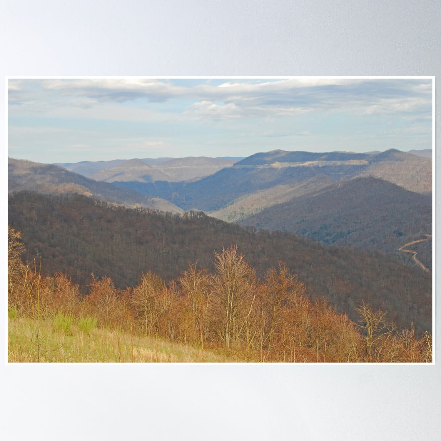 Black Mountain - Kentucky Poster Wall Art, Modern Wall Decor, 8x12 ...