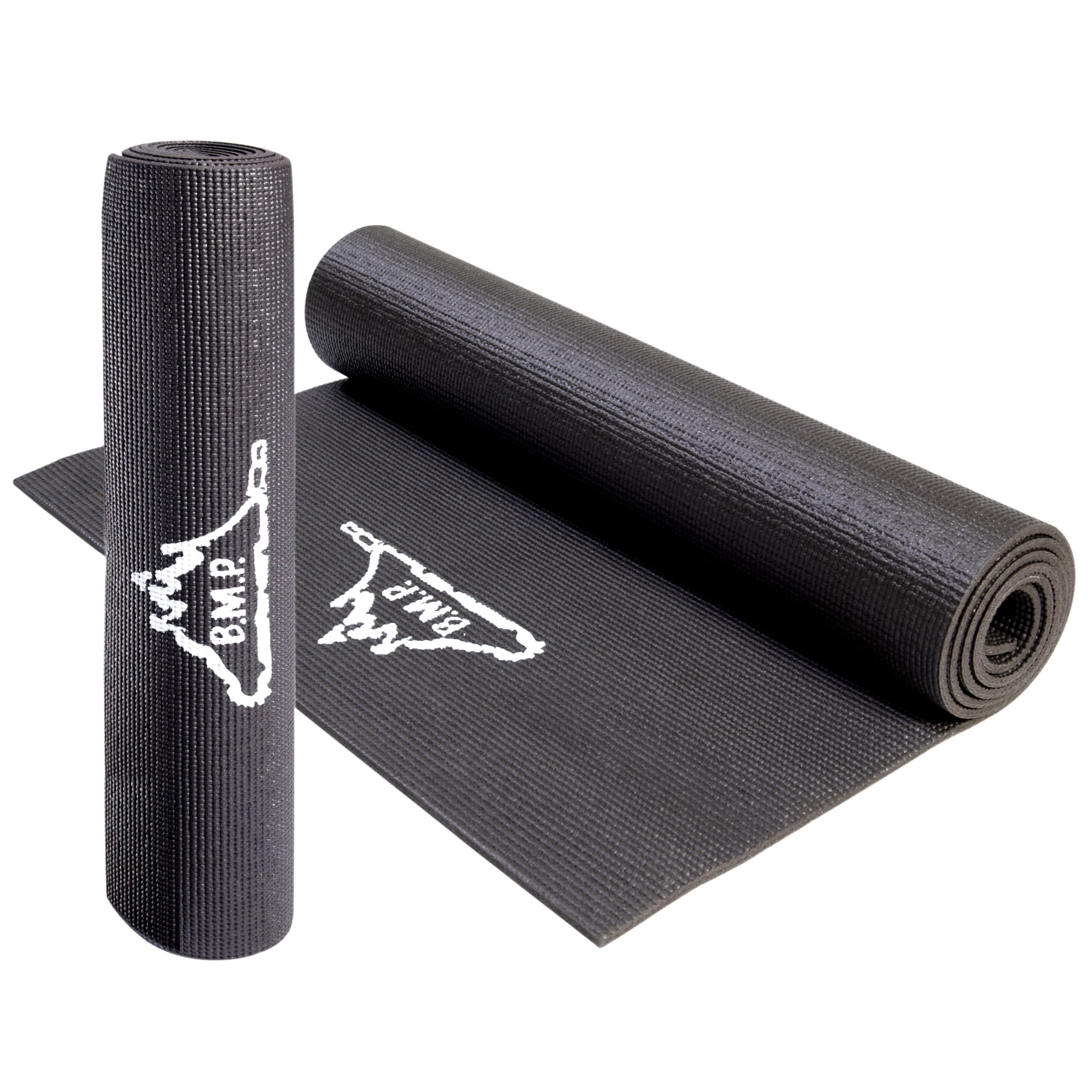 Black Mountain Products Mountain Eco-Friendly Yoga Exercise Mat Black ...