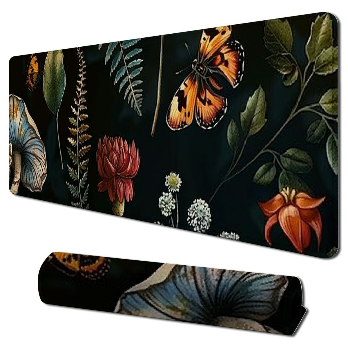 Black Mouse Pad Cottage Core Aesthetic Mouse Pads Mushroom Moon Desk ...