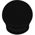 Black Mouse Pad Ergonomic Mouse Pad with Wrist Support Non-Slip Rubber ...