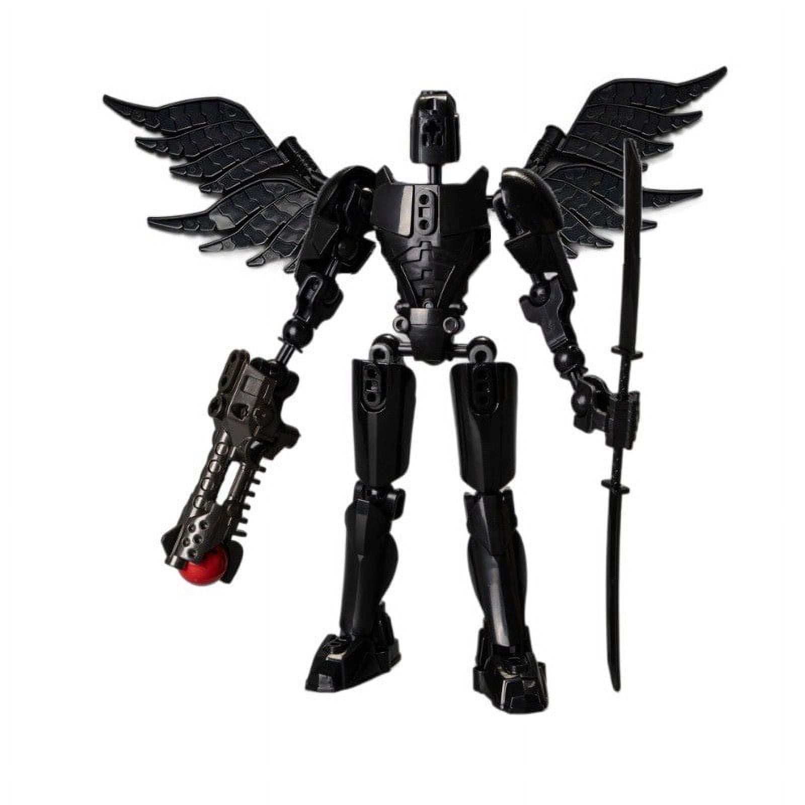 Black Movable Robot Action Figure Toy With 13 Joints 3D Printed Design ...
