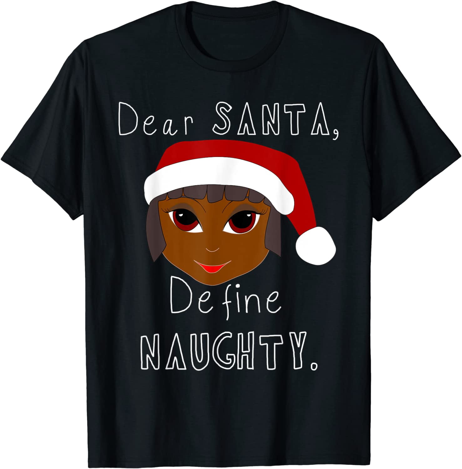 Black Mrs Claus Santa Define Naughty Black Family Christmas - Walmart.com
