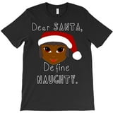 Black Mrs. Claus St. Nick Define Naughty Funny Black Family Christmas ...