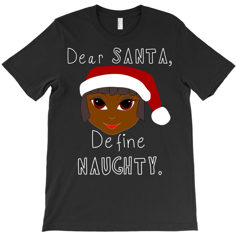 Black Mrs. Claus St. Nick Define Naughty Funny Black Family Christmas ...