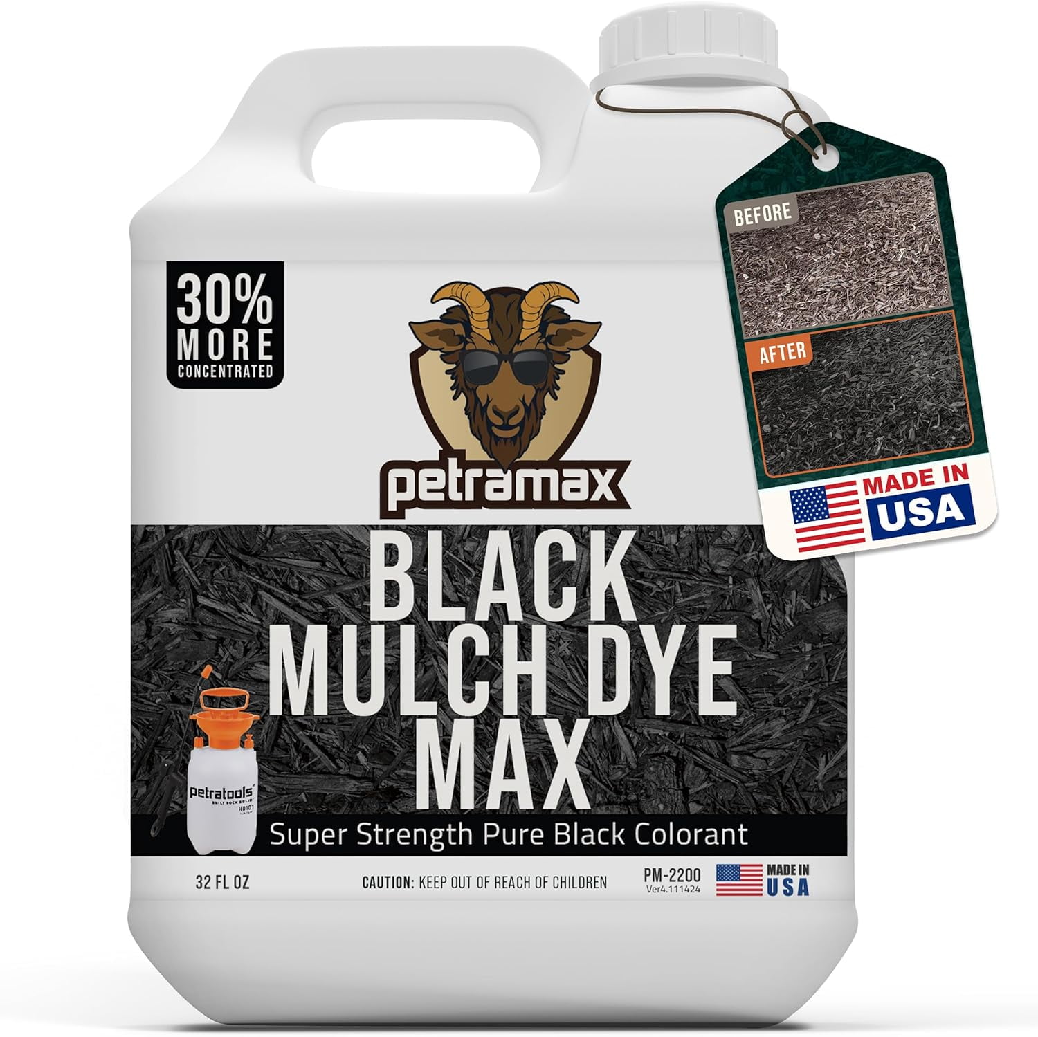 Black Mulch Dye Spray Use with Tools Sprayer to Refresh Fading ...