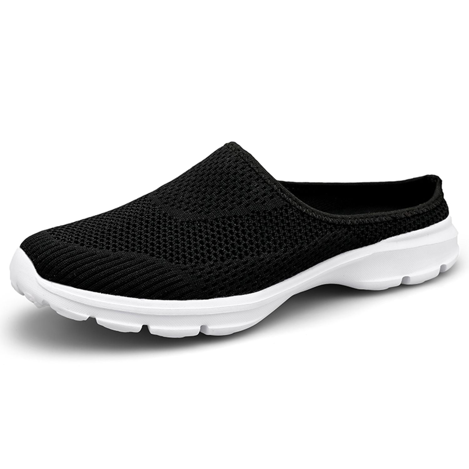 Black Mules for Woman Slip On Shoes Comfortable Clogs Breathable ...