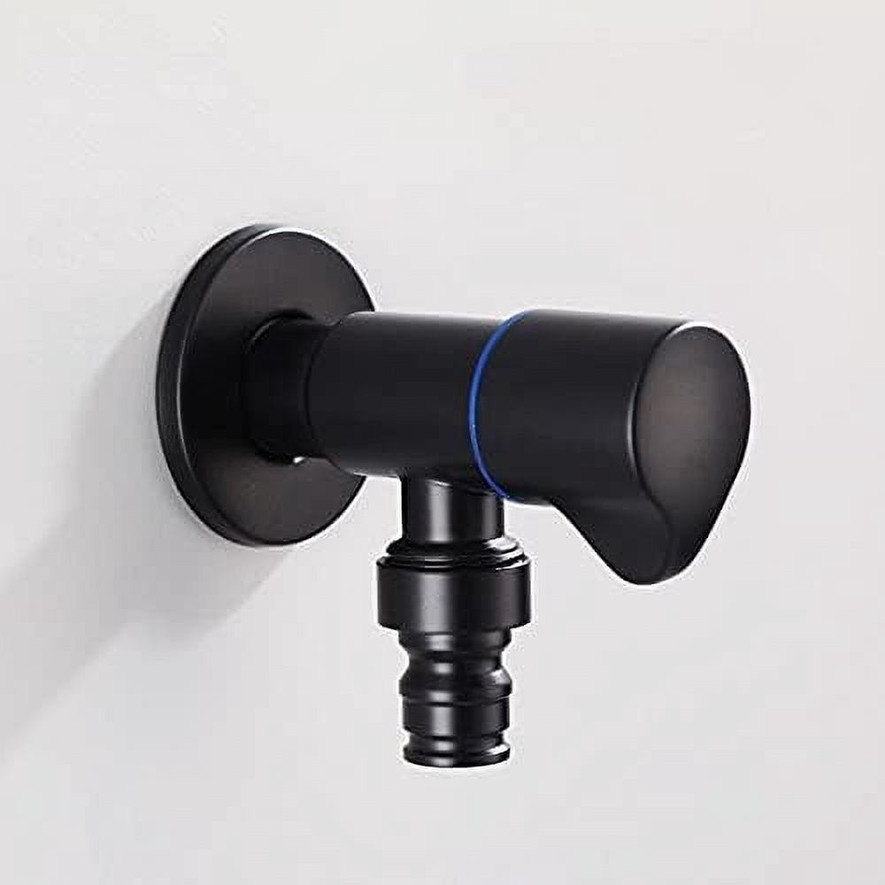 Black Multi-Function Washing Machine Faucet Stainless Steel Bathroom ...