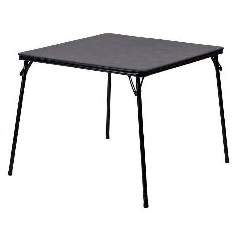 Black Multi-Purpose Folding Table - Great for Playing Card Games or ...