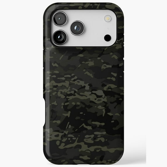 Black Multicam Camouflage Pattern iPhone Case 17 through 11 Pro Max ...