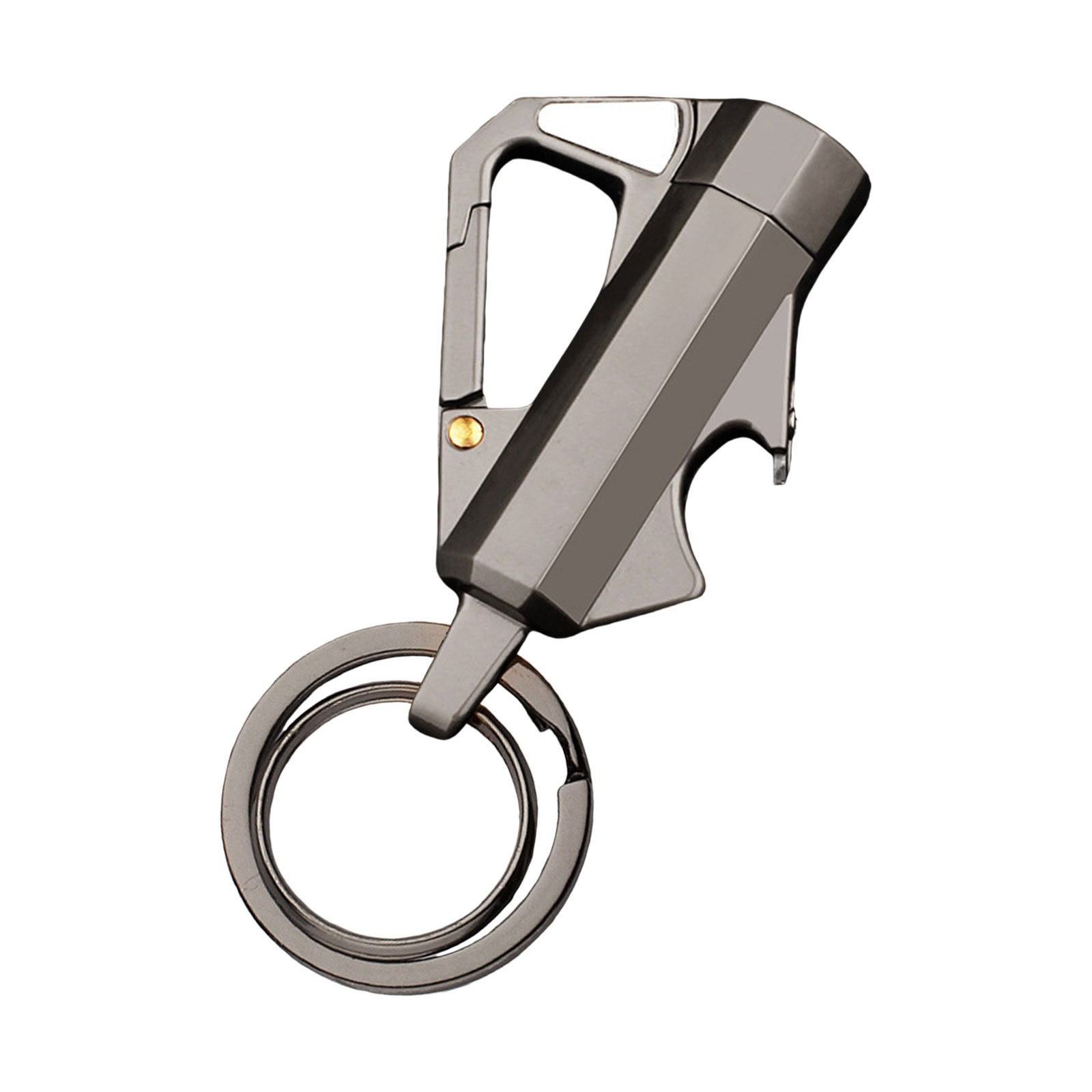 Black Multifunctional Keychain With Bottle Opener And Lighter Outdoor ...