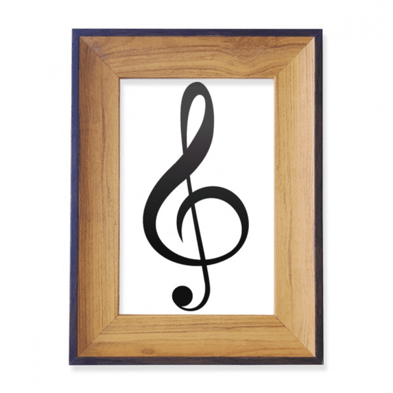 Black Music Treble Clef White Photo Frame Exhibition Display Art ...