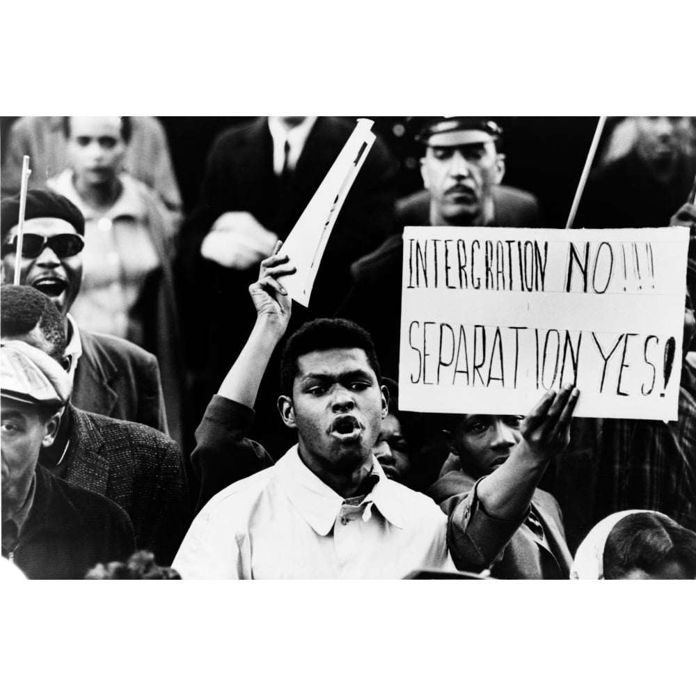 Black Muslim Counter-Demonstration At Naacp Rally In Harlem Showing ...