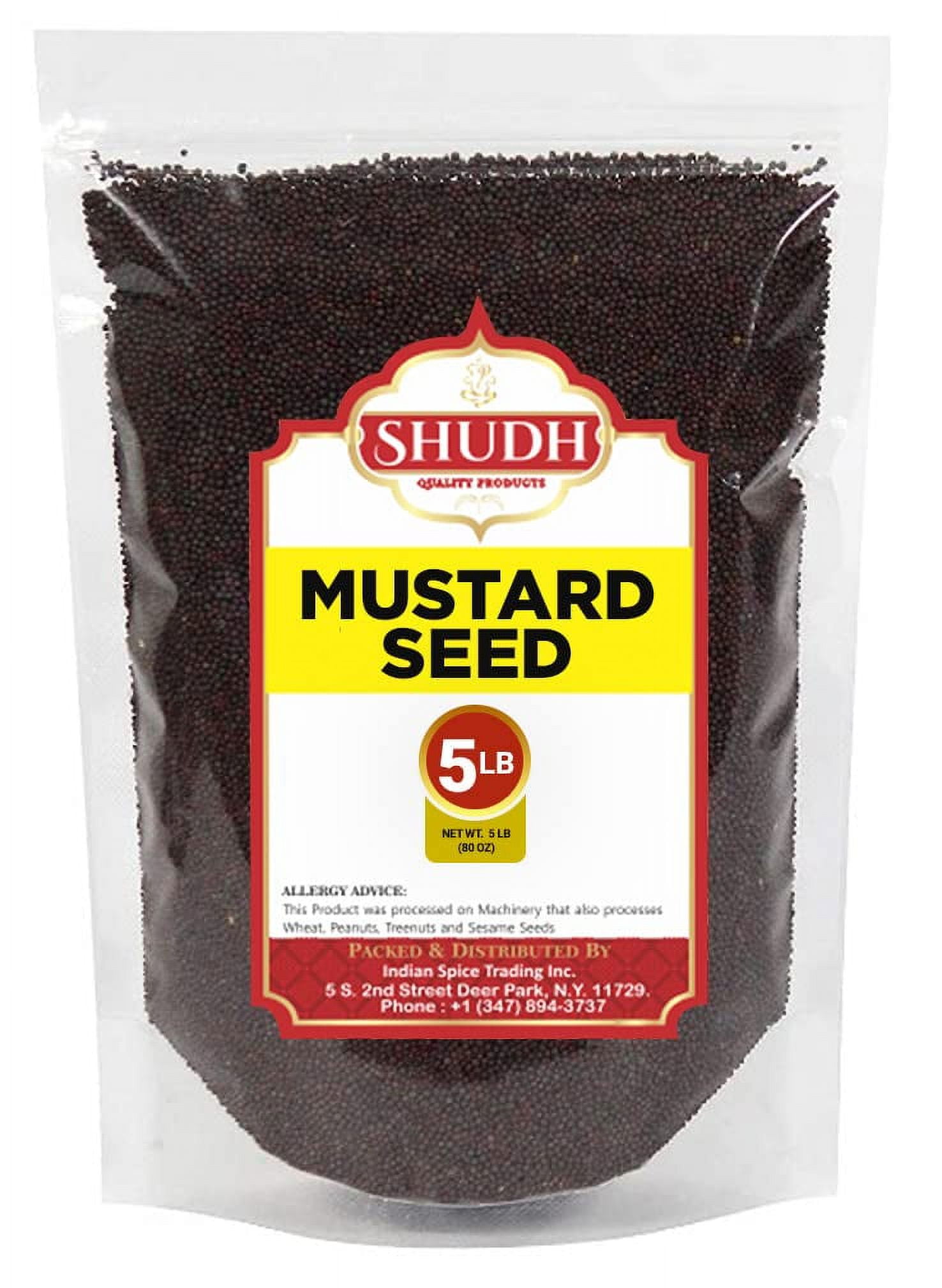 Black Mustard Seed 5 LB | 80 oz | Whole Spice (Kali Rai)~ All Natural ...