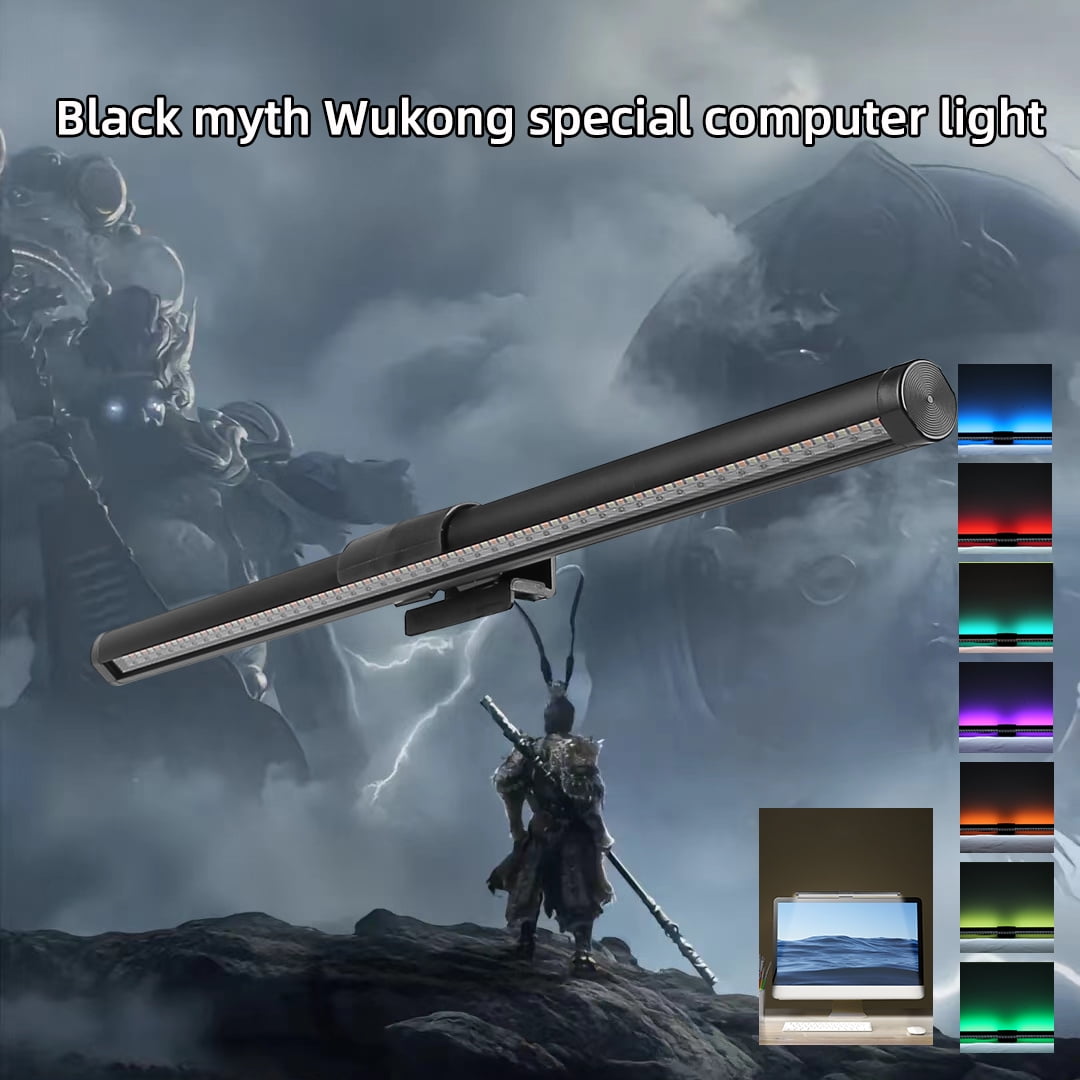 Black Myth WuKong Special Computer Light Screen Light Desk Lamp RGB ...