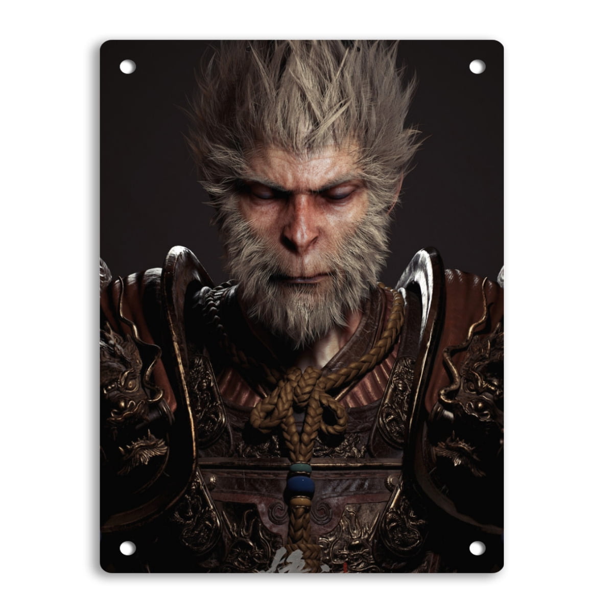 Black Myth: Wuko Wall Sign - Cartoon Aluminum Poster 12 X 15 Inch Home ...