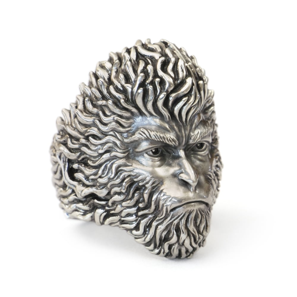 Black Myth Wukong 925 Sterling Silver Monkey King Punk Ring TA482(No ...