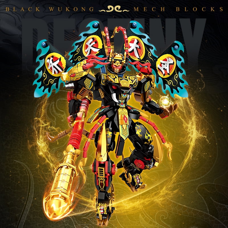 Black Myth Wukong Building Blocks Robot Model Mech Warrior Bricks Set ...