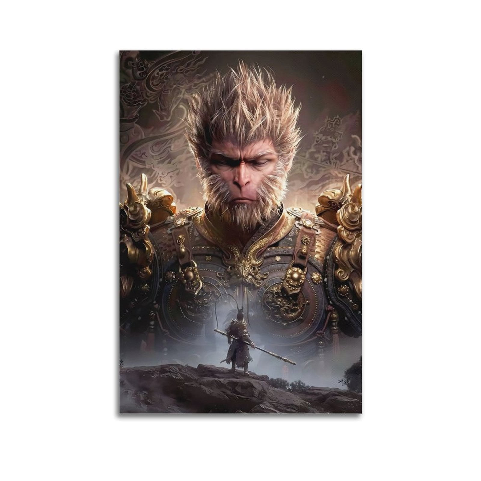 Black Myth Wukong Poster Wall Art Canvas Aesthetic Music And Movies ...