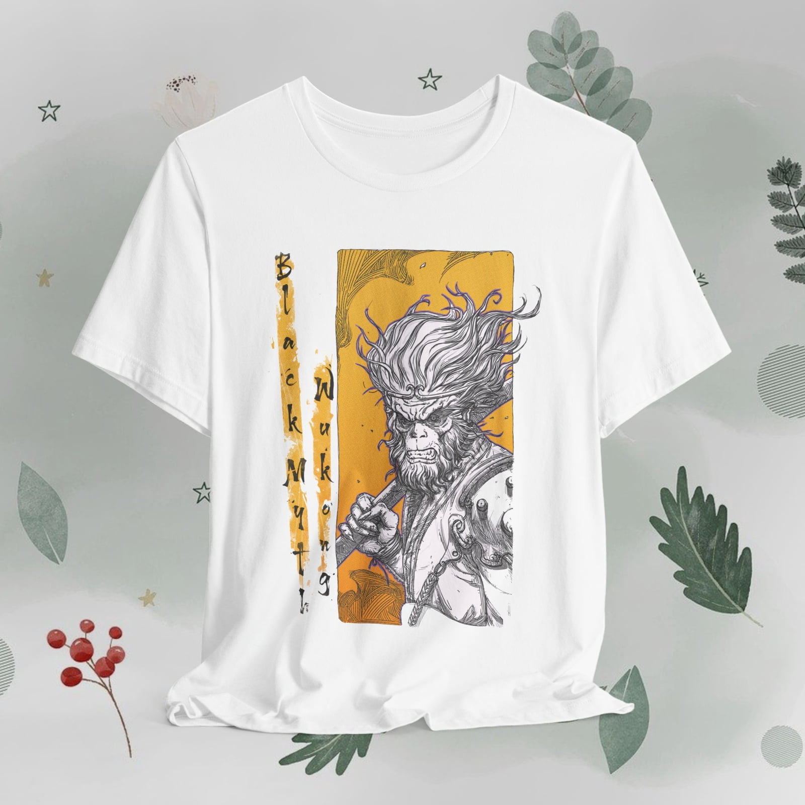 Black Myth Wukong T-shirt, Sun Wukong, Chinese, Game Science,Journey To ...