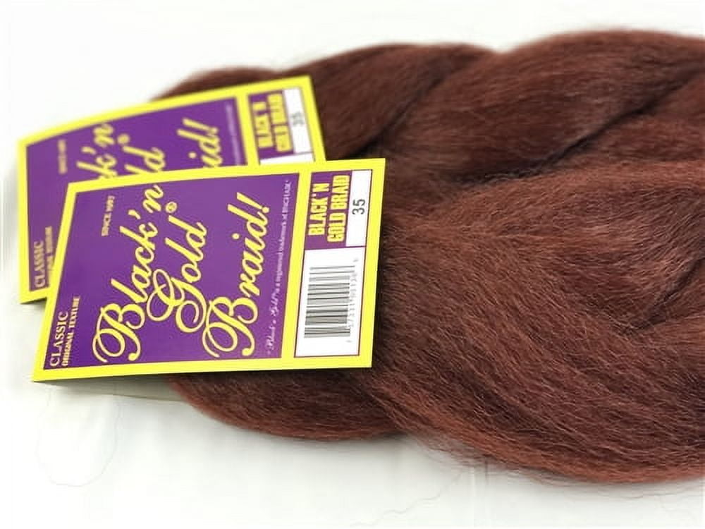 Black 'N Gold Classic Braiding Hair 3-PACK, RED - Walmart Business Supplies