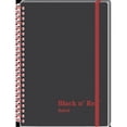 Black N Red Twin Wire Poly Cover Notebook Black 8.25 x 6 Ruled ...
