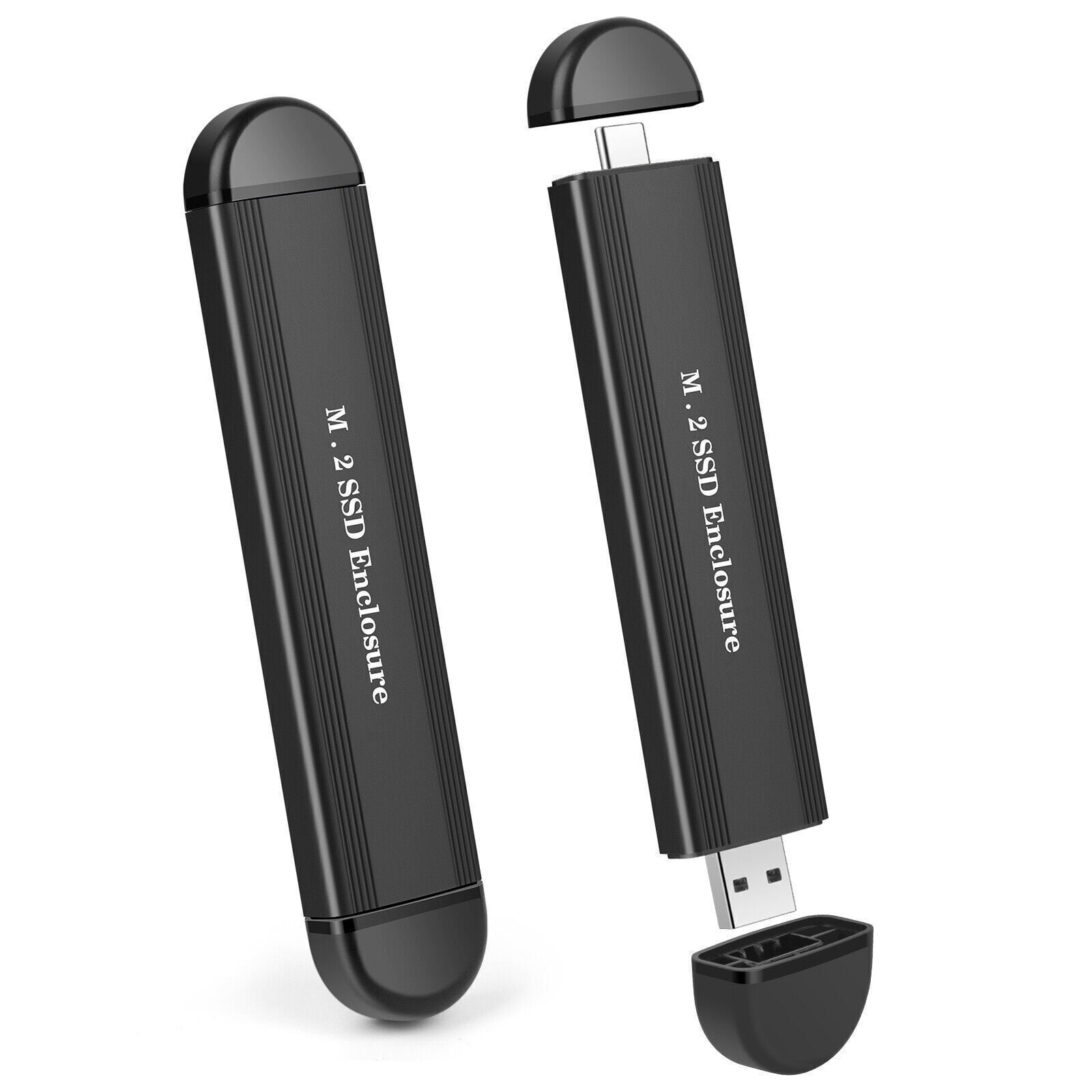 Black NGFF M.2 NVMe SATA SSD to USB3.2 Adapter Converter Card SSD ...