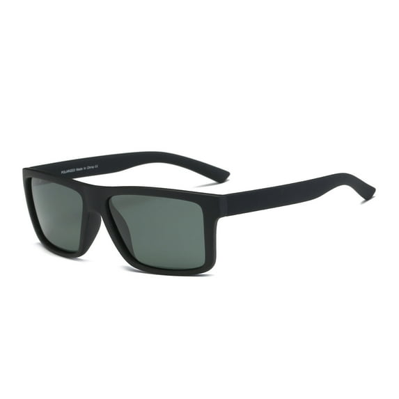 Black Narrow Frame Square Sunglasses - Dark Lens UV Protection Daily ...